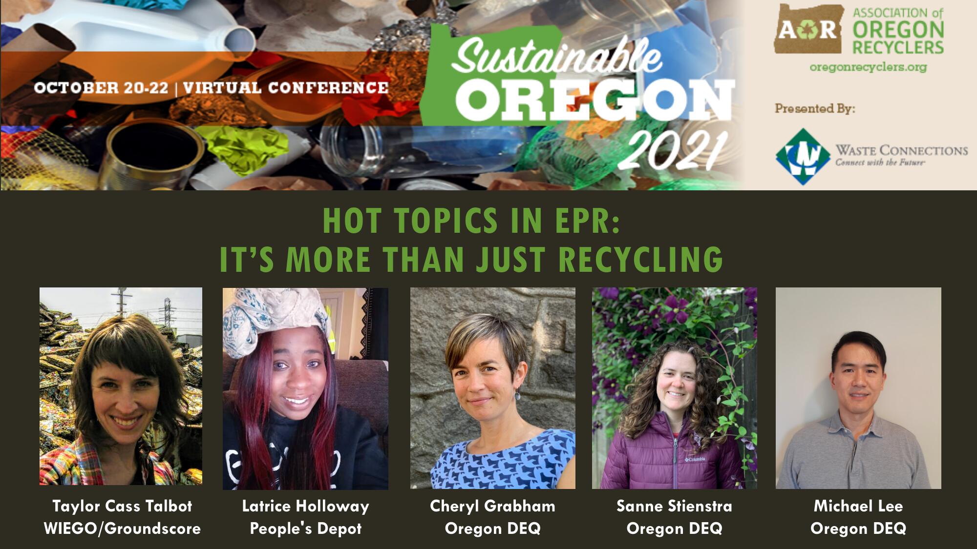 SESSION SUMMARY Hot Topics In EPR It s More Than Just Recycling 