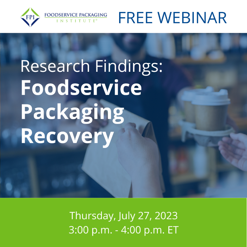 webinar: Research Findings: Foodservice Packaging Recovery ...