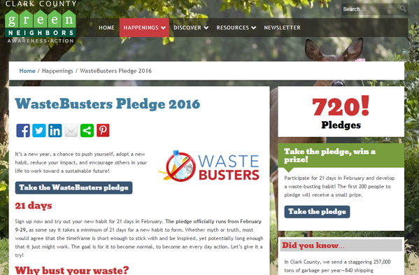 Clark County Launches WasteBusters | Association of Oregon Recyclers